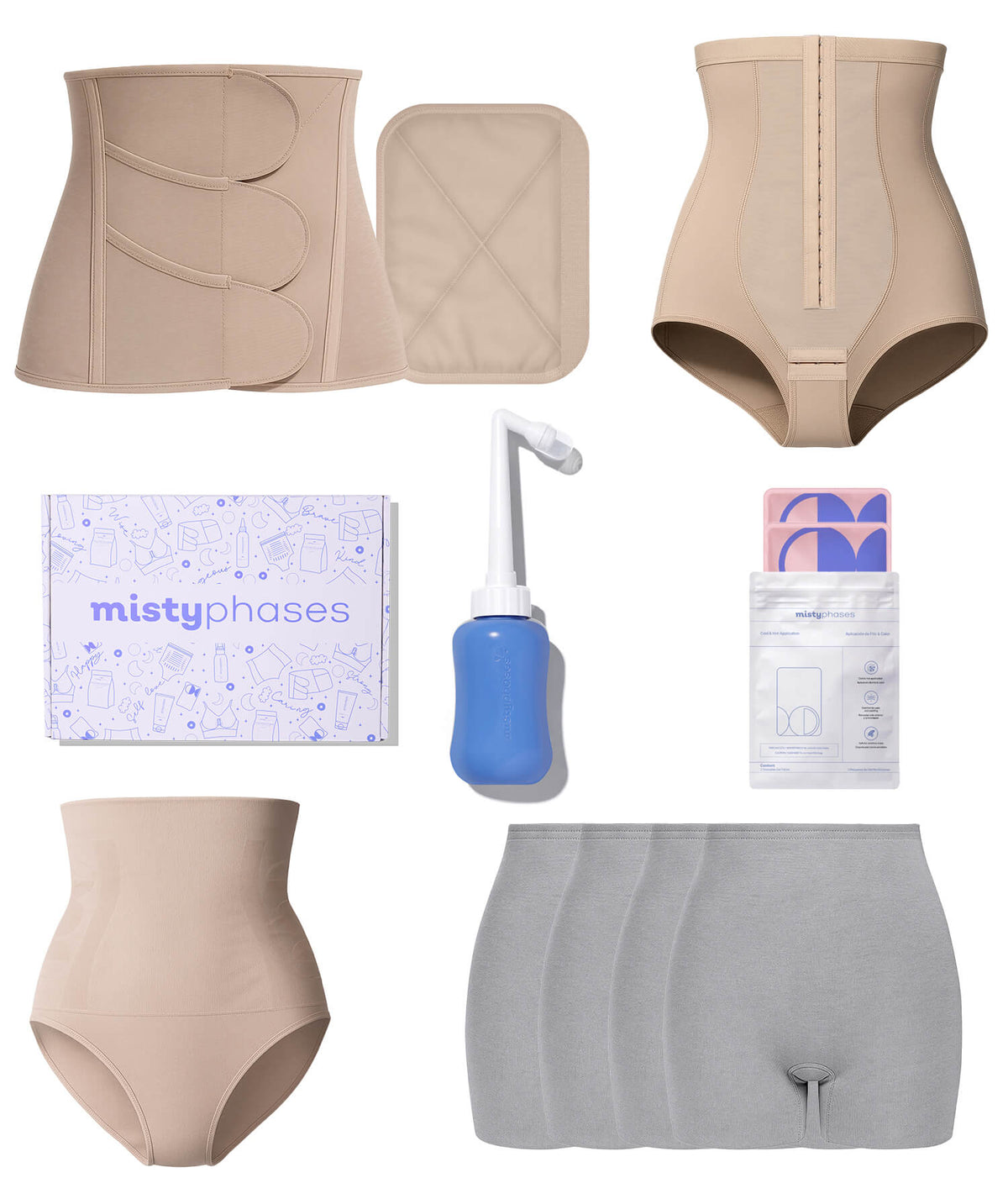 Parto Natural Kit Postparto Esencial Deluxe – Misty Phases MX